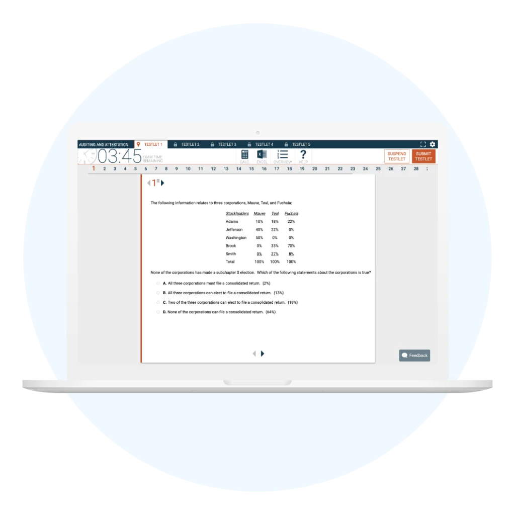 CPA Practice Exams and Questions